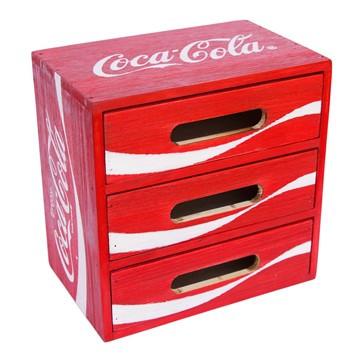 COCA-COLA WOOD CRATE DRAWER STORAGE CABINET DESK ORGANIZER – Maria ...